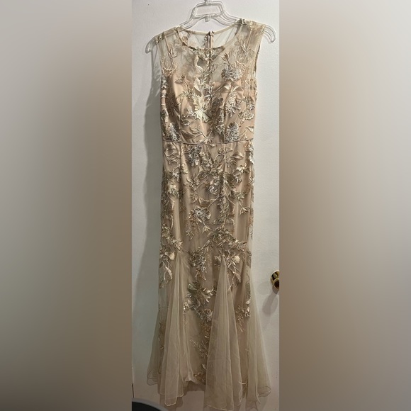 BHLDN | Dresses | Bhldn Shannon Embroidered Floral Sheath Mermaid Style ...